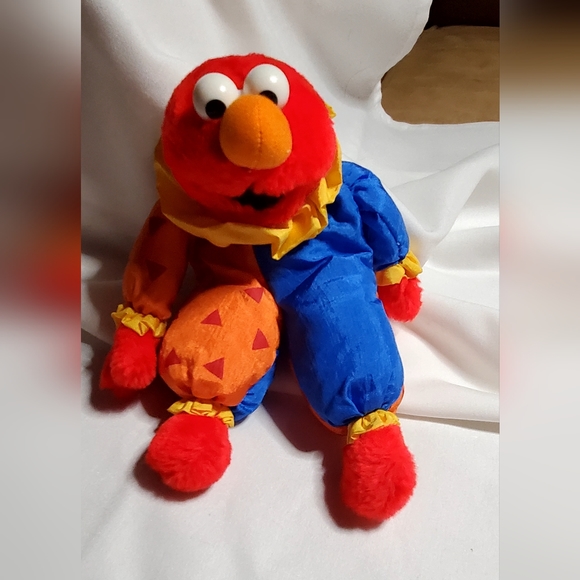 Sesame Street | Toys | Vintage Stuffed Elmo Clown | Poshmark
